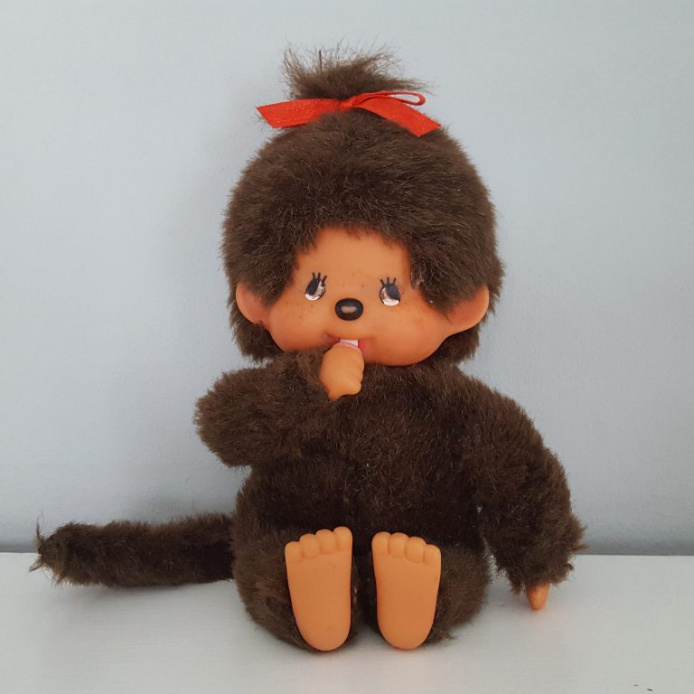 Monchhichi Apa - Original - Flicka - 1974 - Retrolivet