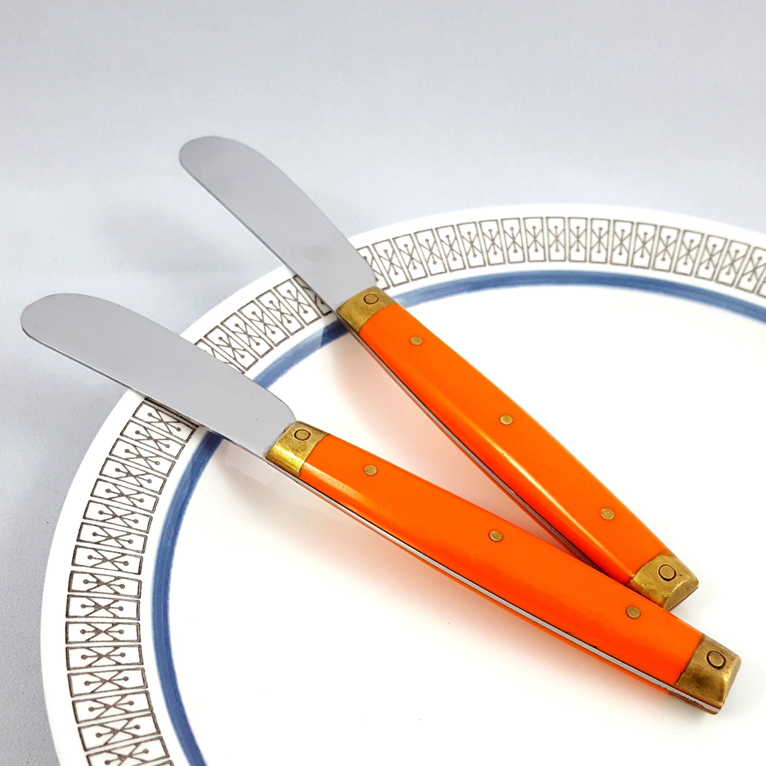 Smörknivar - Orange - Melron - Made in France - Retrolivet