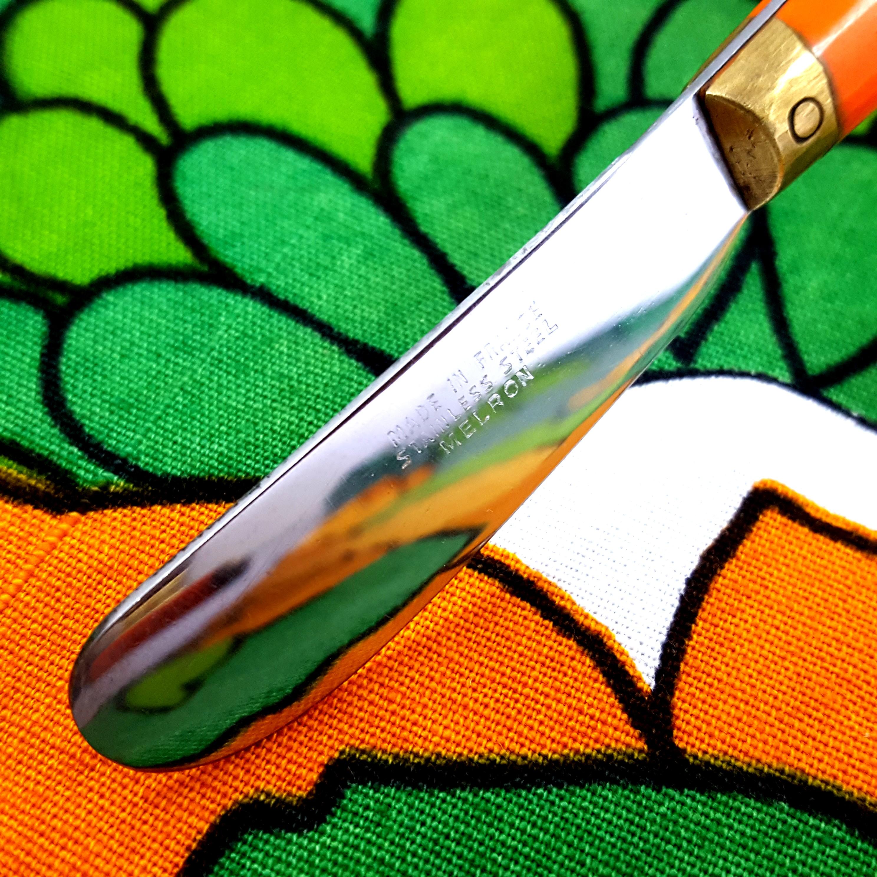 Smörknivar - Orange - Melron - Made in France - Retrolivet