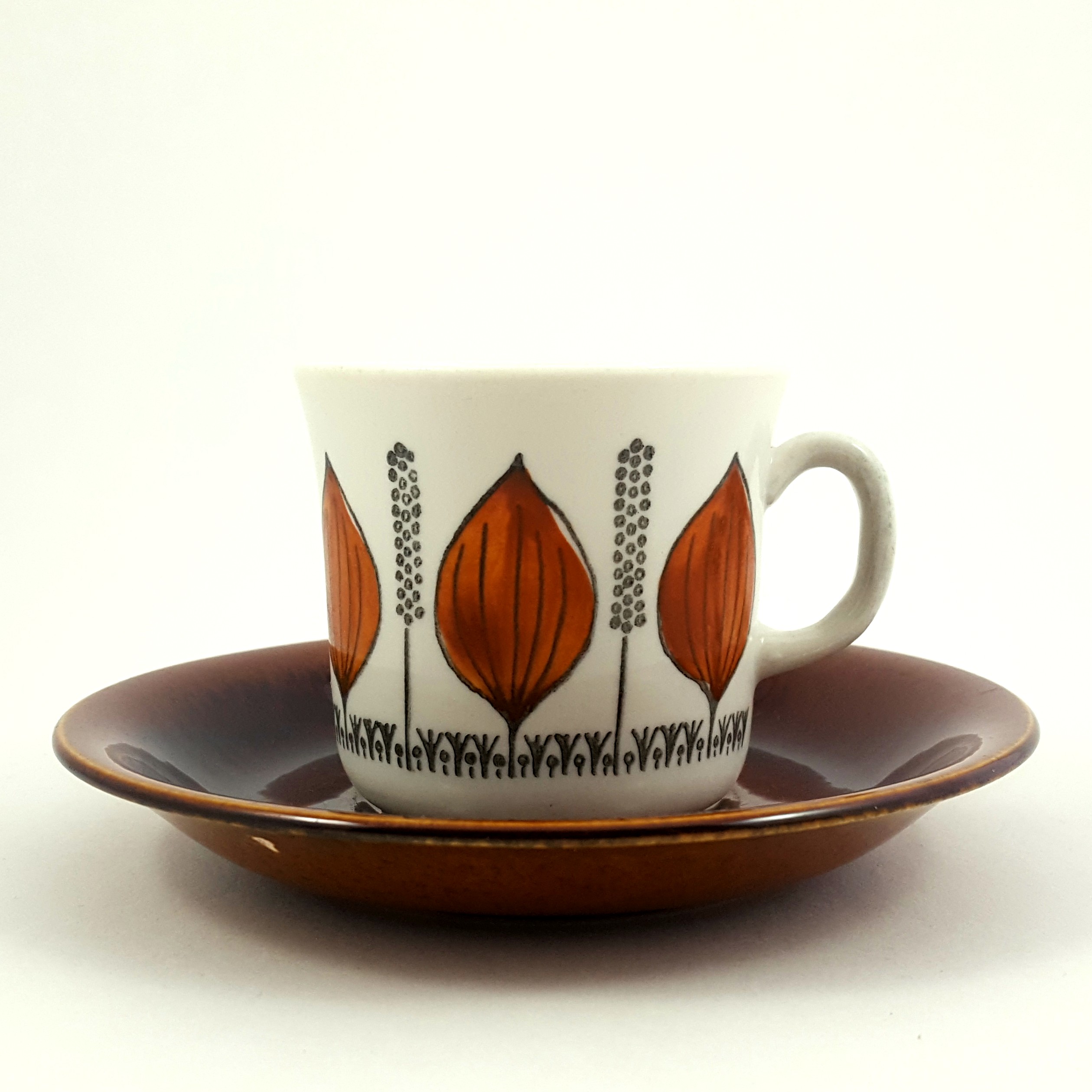 Kaffekopp - Groblad - Brun - Gefle - Barbro Löfgren-Örtendahl - Retrolivet