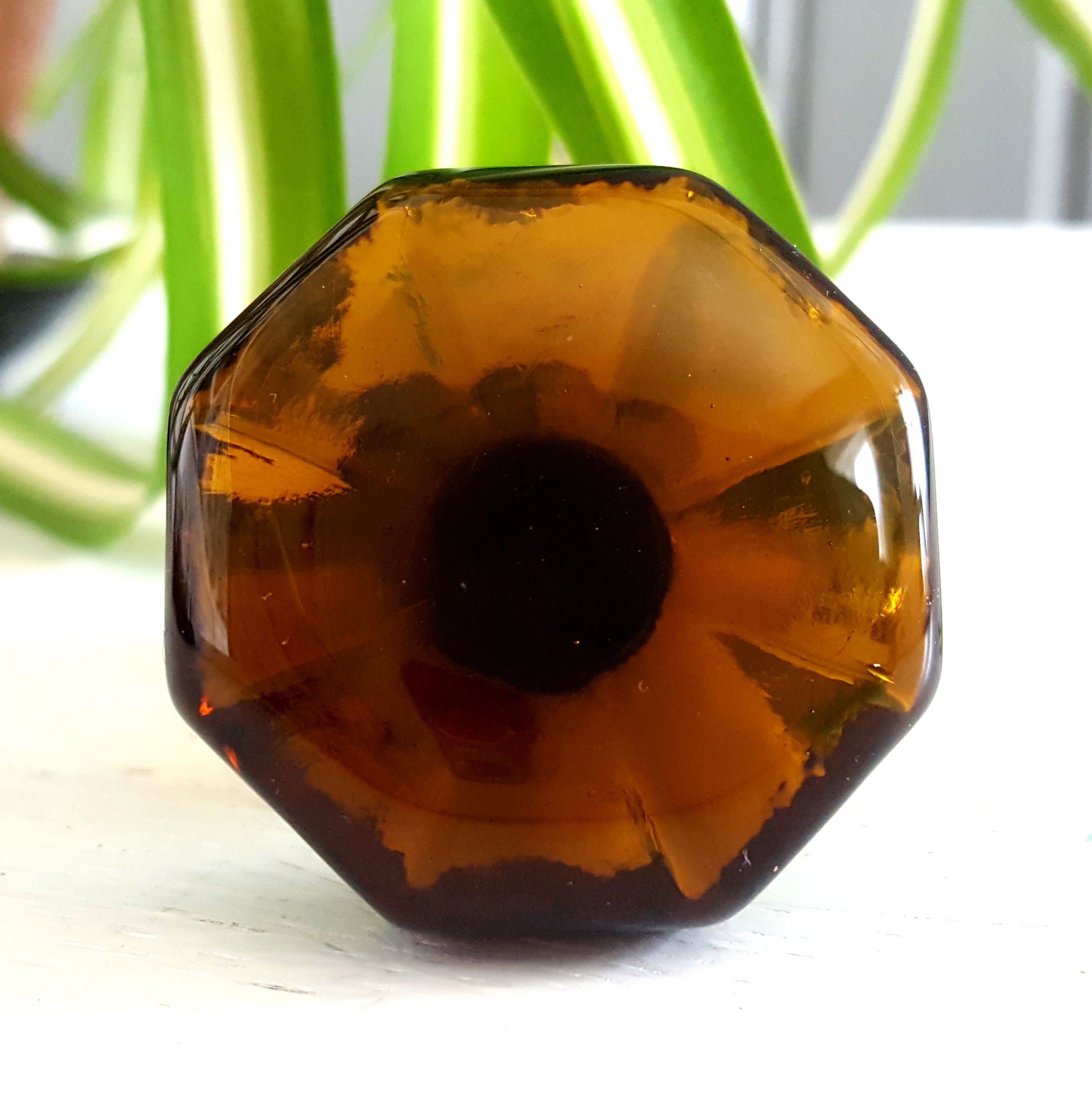 Dörrknoppar - 2-pack - Glas & Mässing - Verrina Sweden - Retrolivet