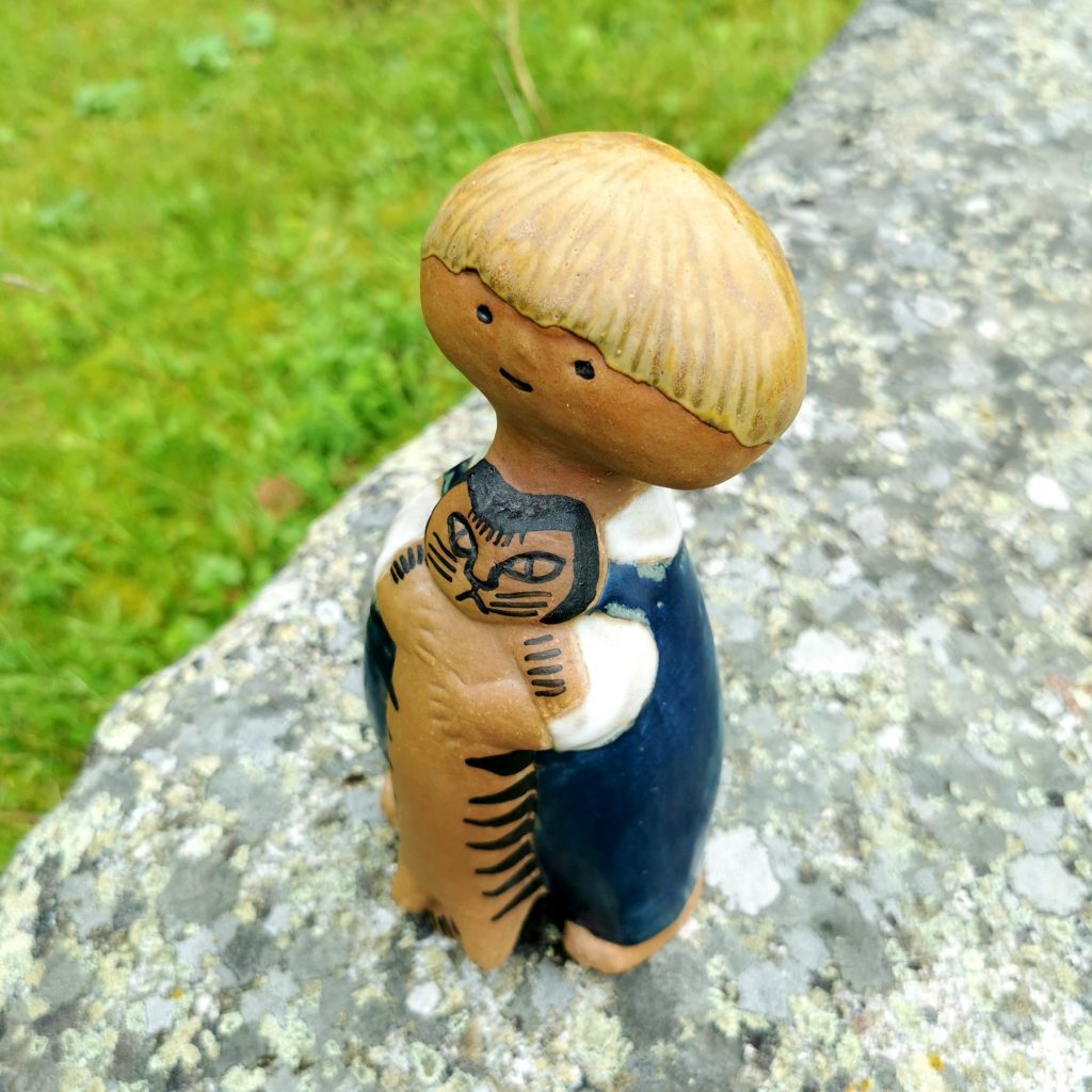 Pelle Med Katt - Larsons Ungar - Gustavsberg - Lisa Larson - Retrolivet