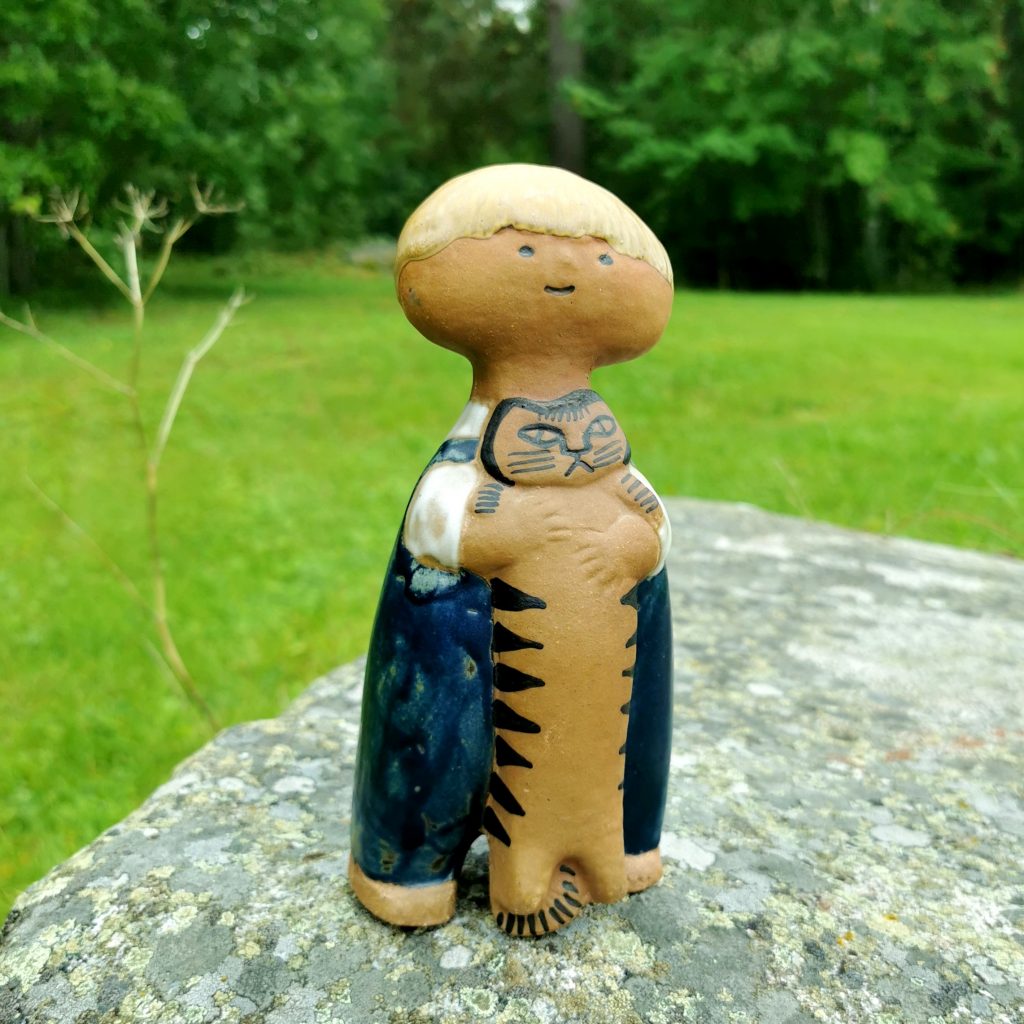 Pelle Med Katt - Larsons Ungar - Gustavsberg - Lisa Larson - Retrolivet