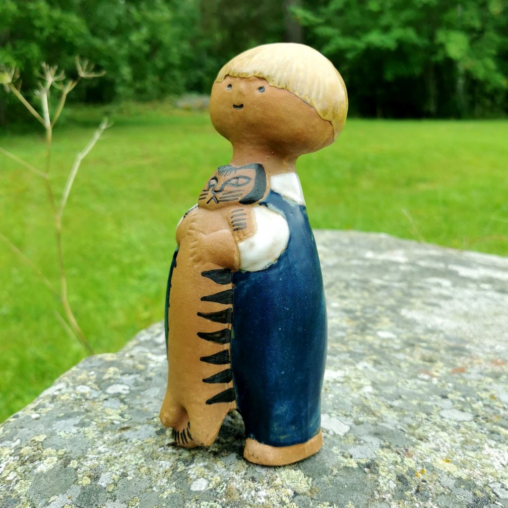 Pelle Med Katt - Larsons Ungar - Gustavsberg - Lisa Larson - Retrolivet