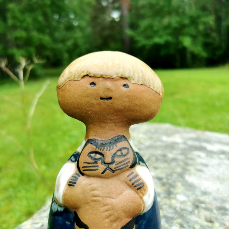 Pelle Med Katt - Larsons Ungar - Gustavsberg - Lisa Larson - Retrolivet